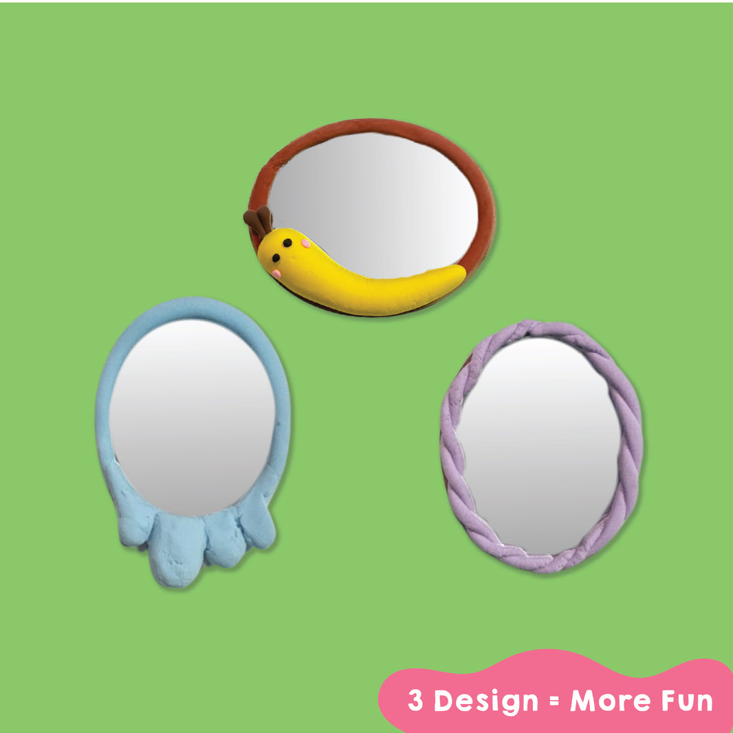 Aesthetic Foam Clay Mirror Kit | DIY Kits for adults – hoblie